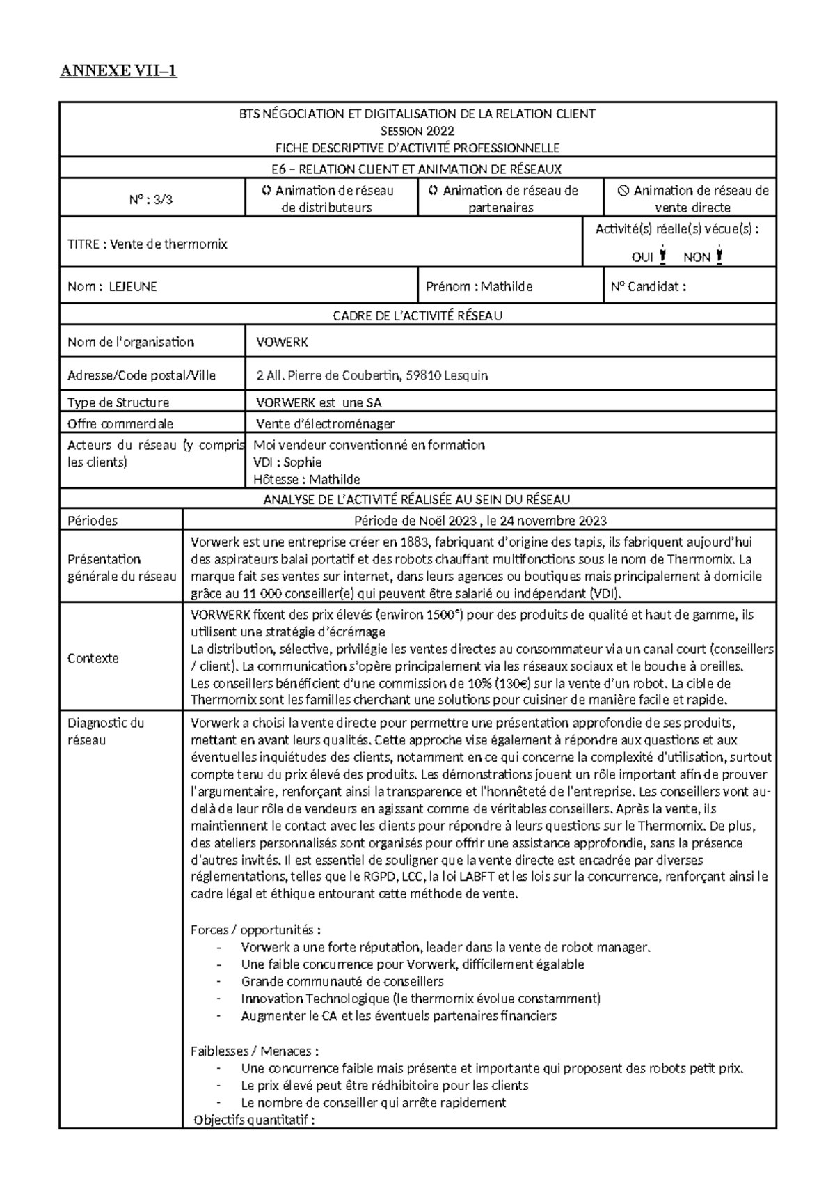 Copie de Fiche E6 VDI - ANNEXE VII– BTS NÉGOCIATION ET DIGITALISATION ...