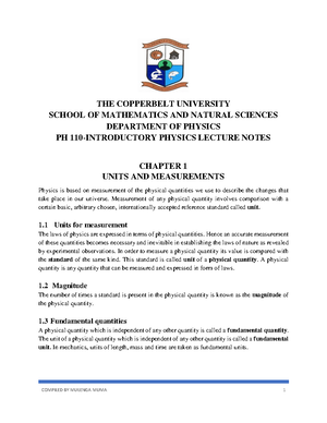 PHY1015 Tutorial Sheet 3 Solutions - Introductory Physics - Studocu