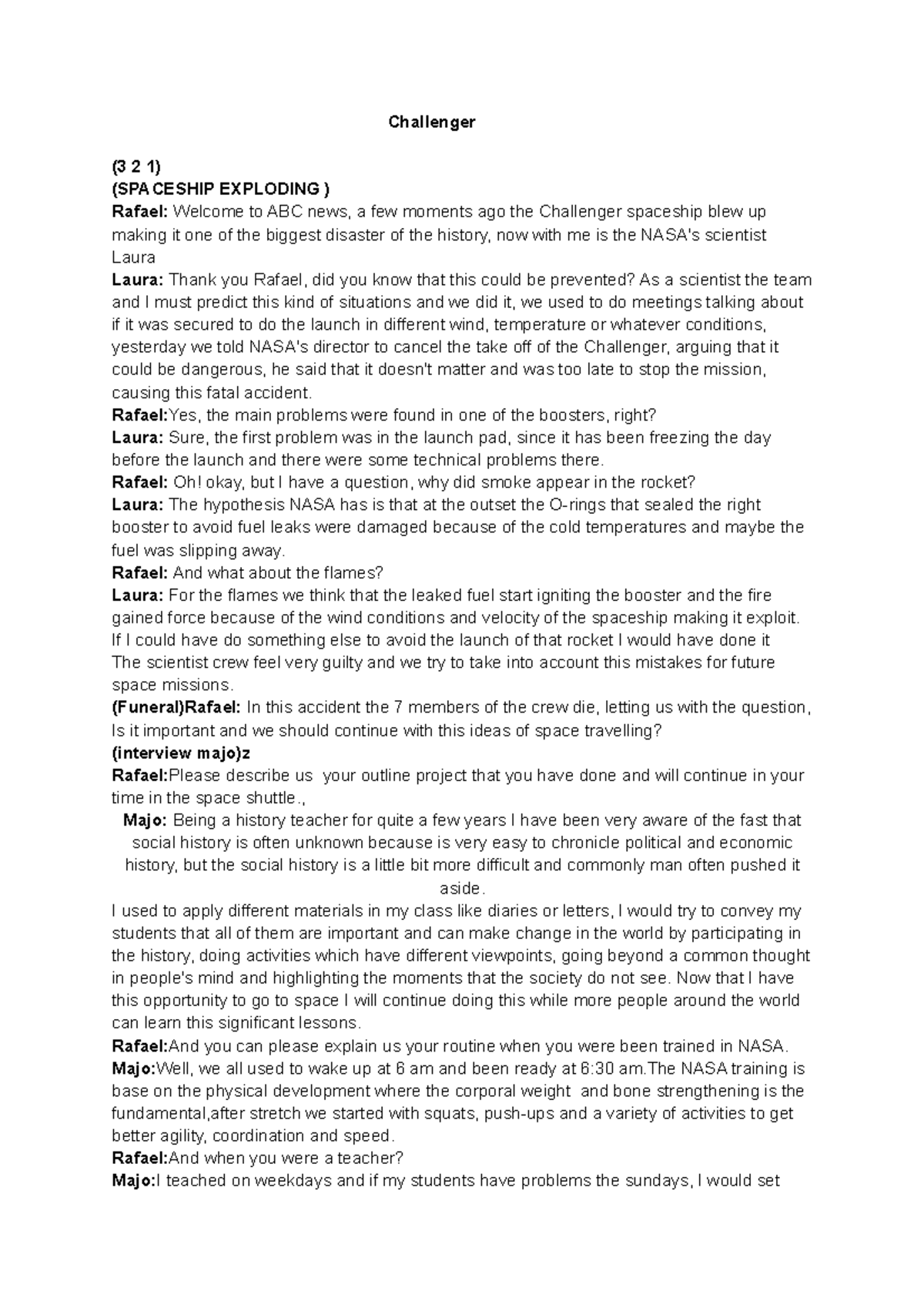 Challenger - Some notes that i take - Challenger (3 2 1) (SPACESHIP ...