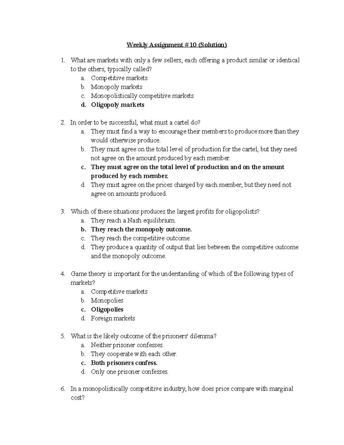 Weekly Assignment 10 (Solution) copy - Weekly Assignment # 10 (Solution ...