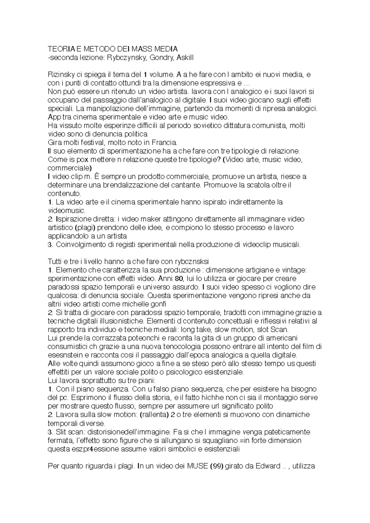 Teoria E Metodo DEI MASS Media - TEORIA E METODO DEI MASS MEDIA ...