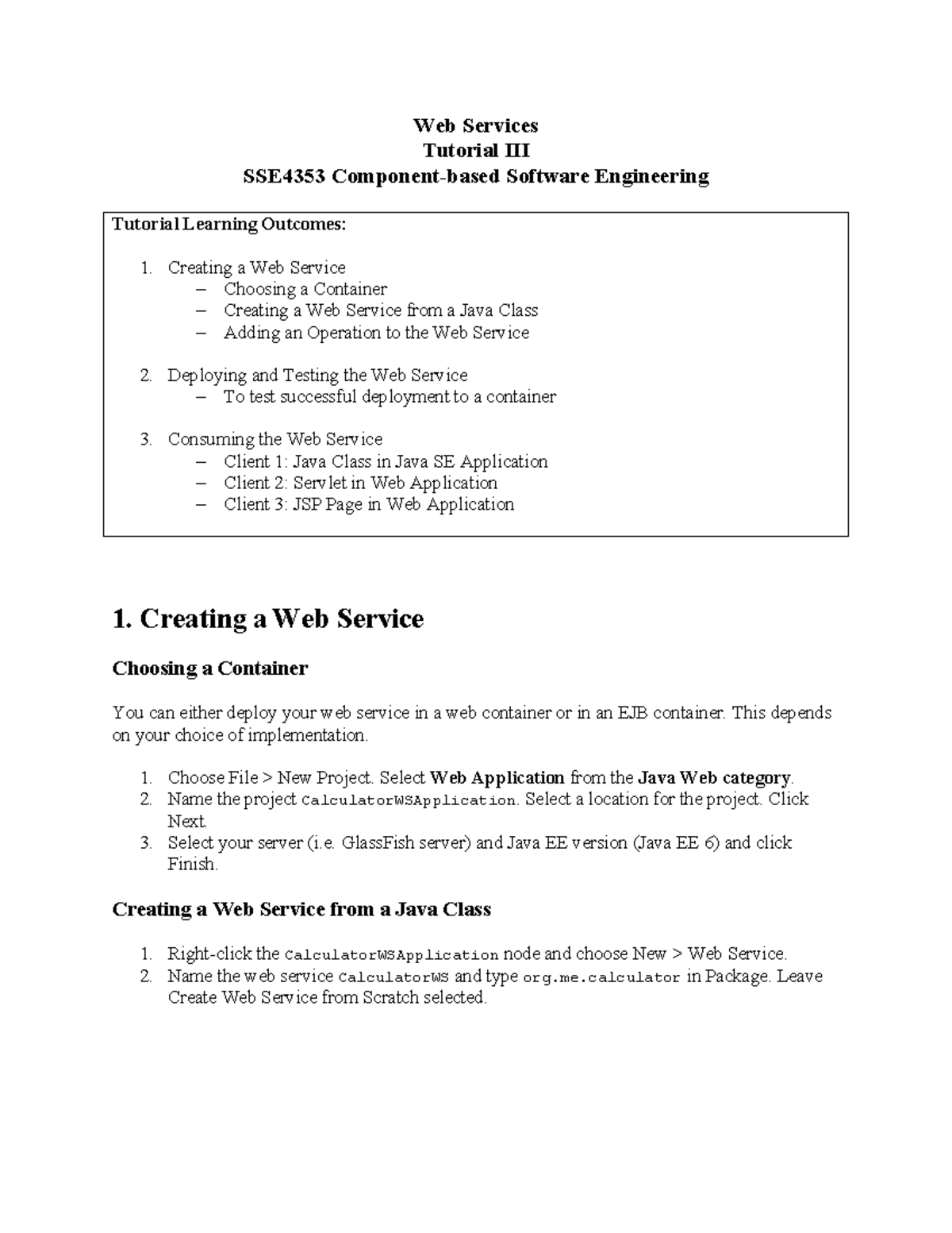 Tutorial Web Service - Adsadascxascxzsaxdvd - Studocu