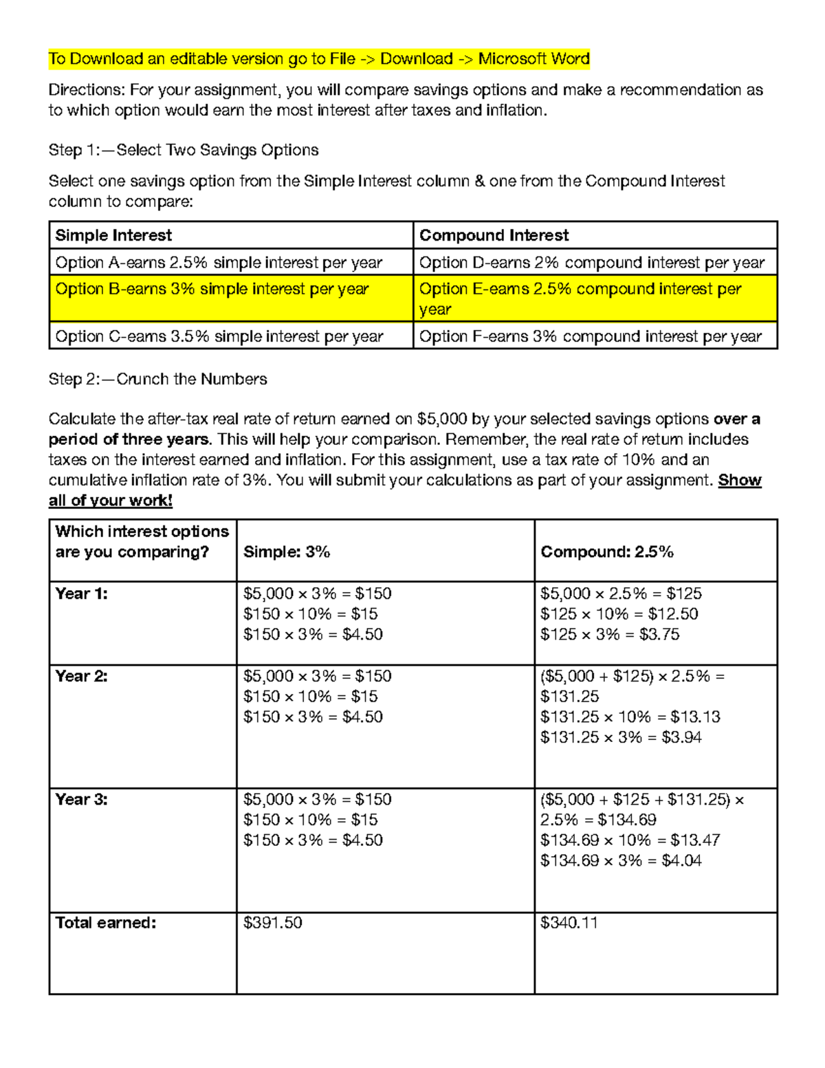 Copy of 2.04 template - m2.04 Interest Rates and Inflatiom - To ...