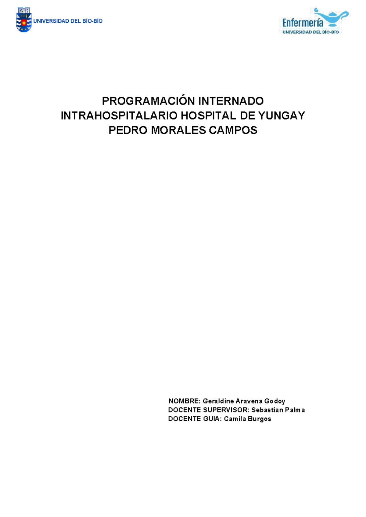 Programacion yungay - SDVSD - PROGRAMACIÓN INTERNADO INTRAHOSPITALARIO ...