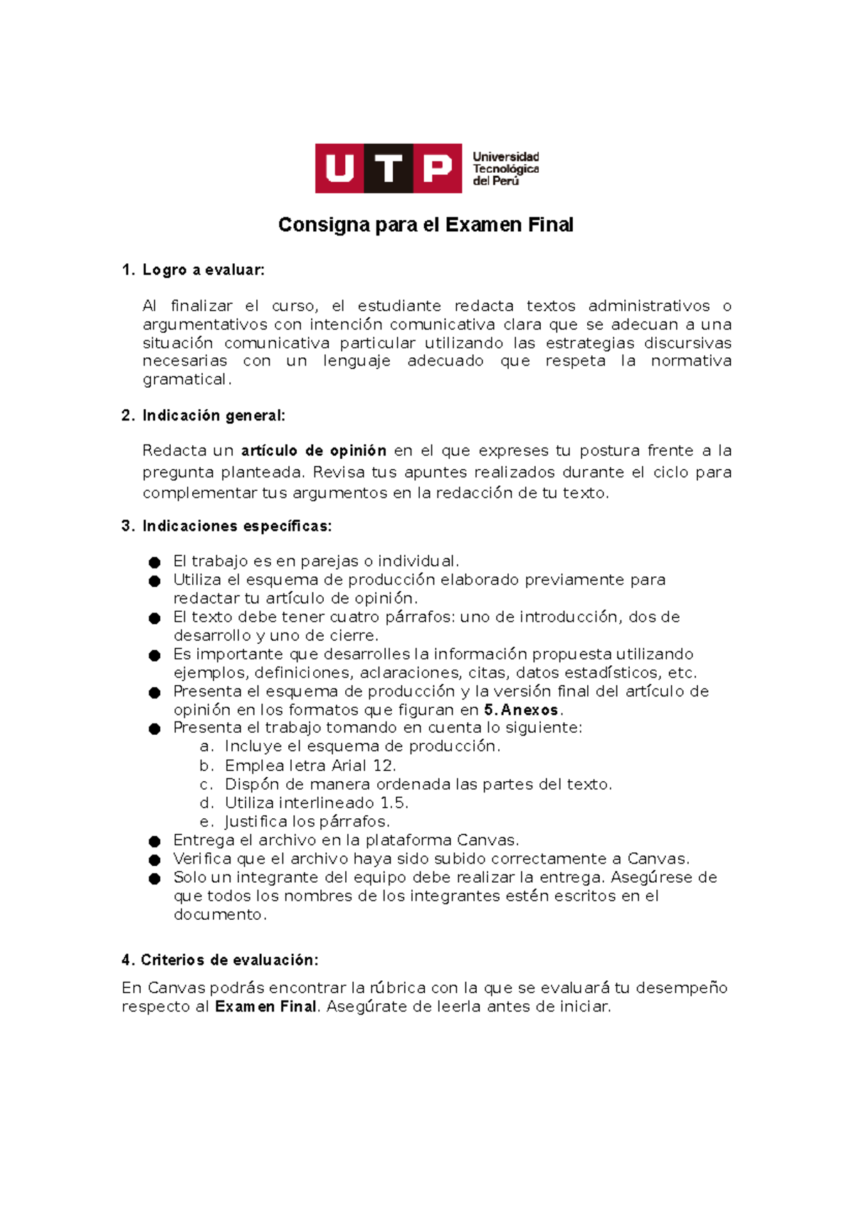 GC N04I Consigna EXFN 22C2A - Consigna para el Examen Final 1. Logro a ... GC N04I Consigna EXFN 22C2A - Consigna para el Examen Final 1. Logro a ...
