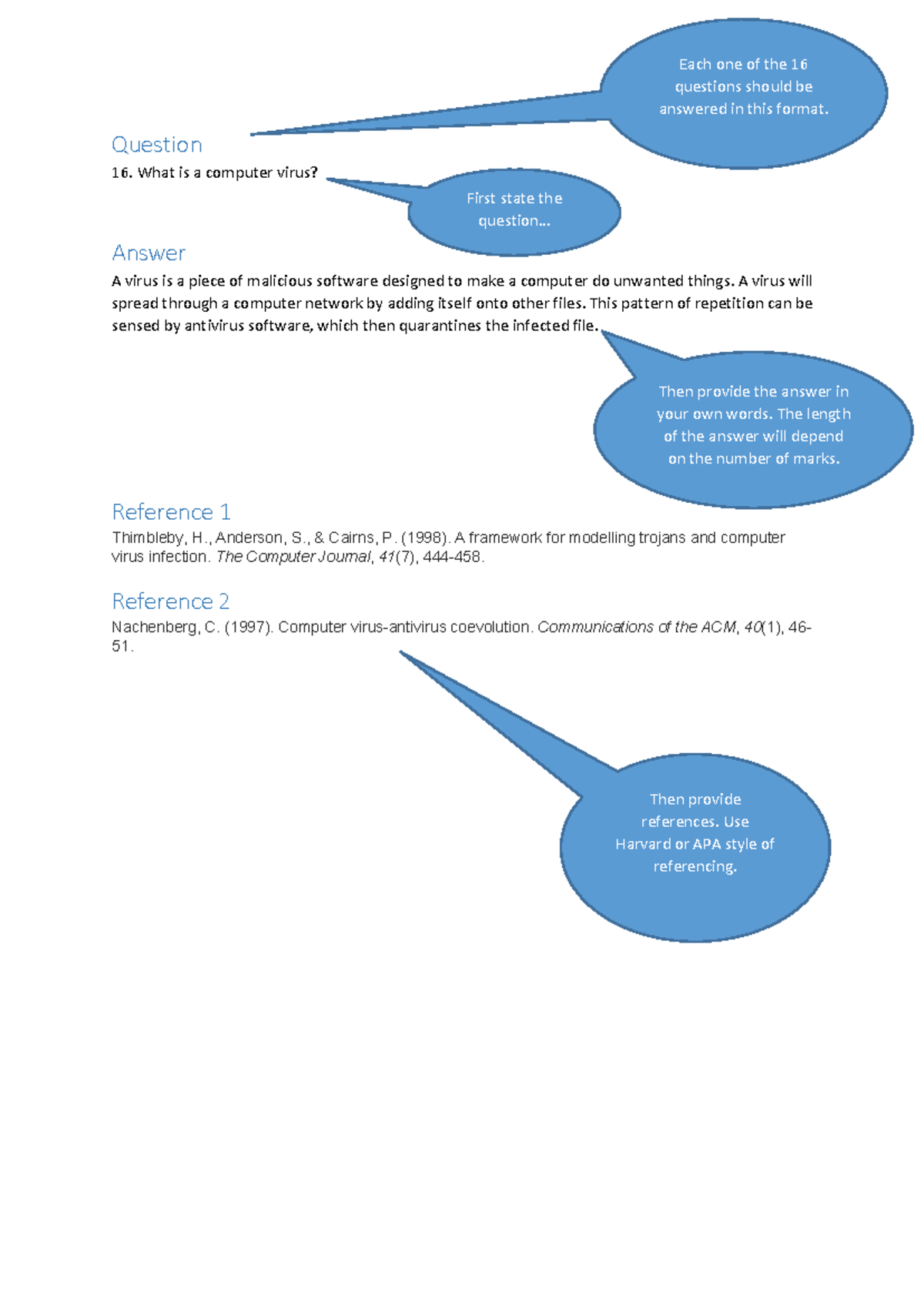 Theory assignment model answer - Then provide references. Use Harvard ...