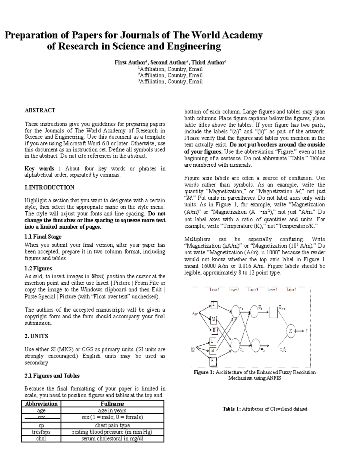 Warse journal template - ABSTRACT These instructions give you ...