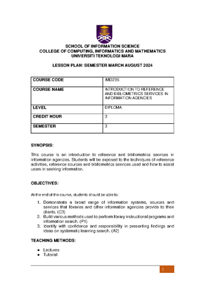 IMD236 Individual project Oct 2023 - IMD236: INTRODUCTION TO REFERENCE ...