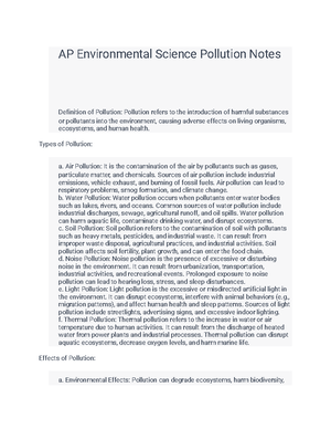 Unit 4 Earth Systems AP Exam Review - Unit 4 Earth Systems APES Exam ...