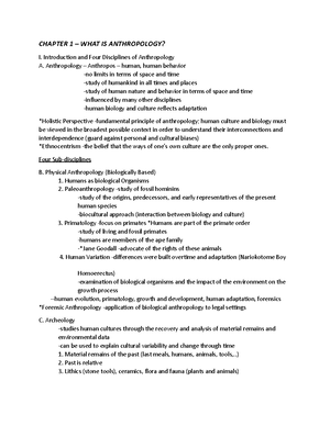 Cultural Anthropology Chapter 3 - CHAPTER 3: ETHNOGRAPHIC RESEARCH: IT ...
