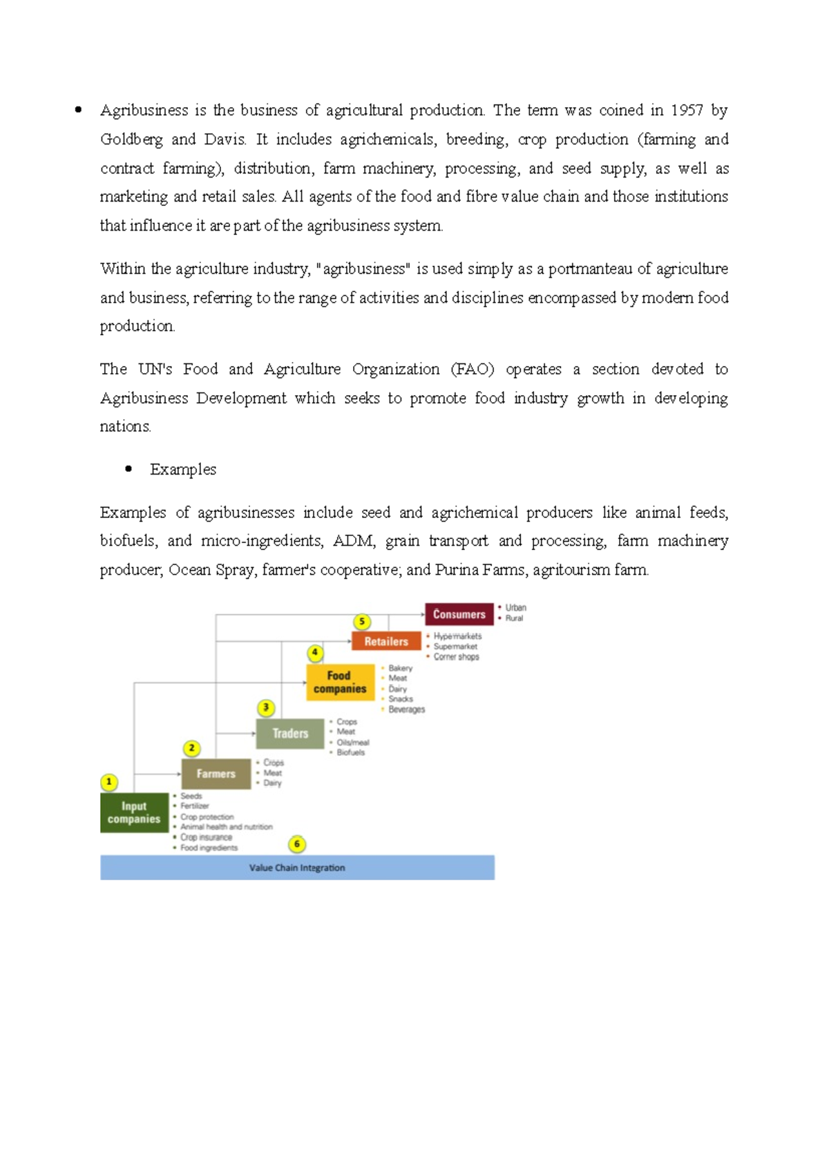 Agribusiness - Lecture notes 10 - Agribusiness is the business of ...