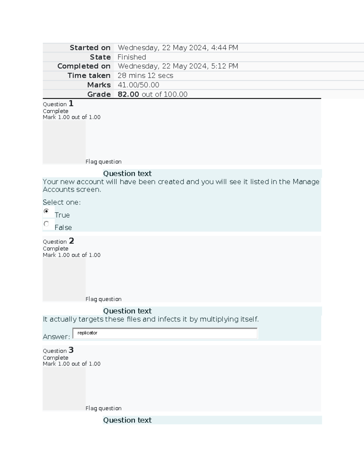 Css-2nd-g12 - hakdog - Started on Wednesday, 22 May 2024, 4:44 PM State ...