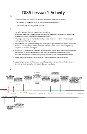 Con Arts Lesson Activity 1 - Chronological ConArts defines contemporary ...