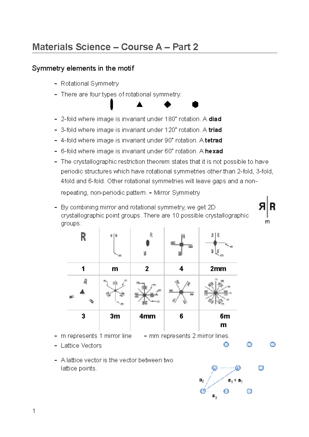 Natural Sciences - Materials Science - Course A - Part 2 - Materials ...