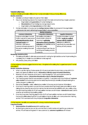Week 1 Activity Sheet - Week 1: Diagnosing Value Activity Sheet In groups, decide on one ...