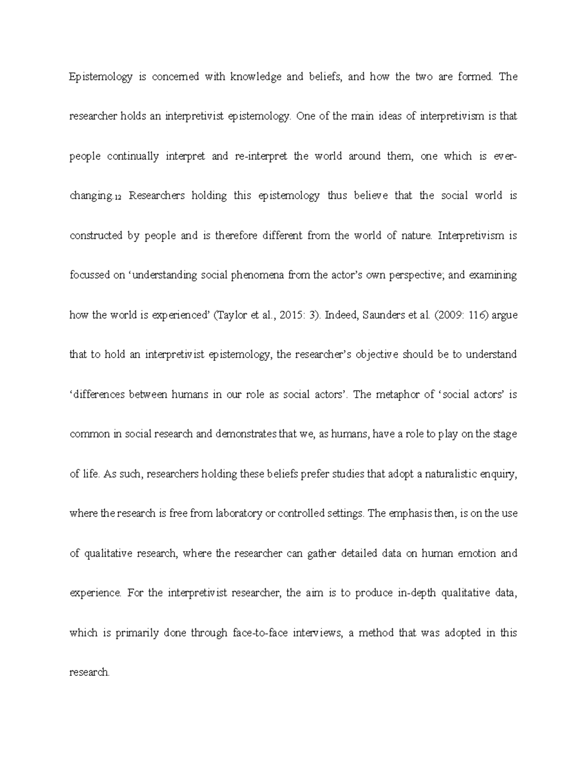 CG64 - notes - Epistemology is concerned with knowledge and beliefs ...