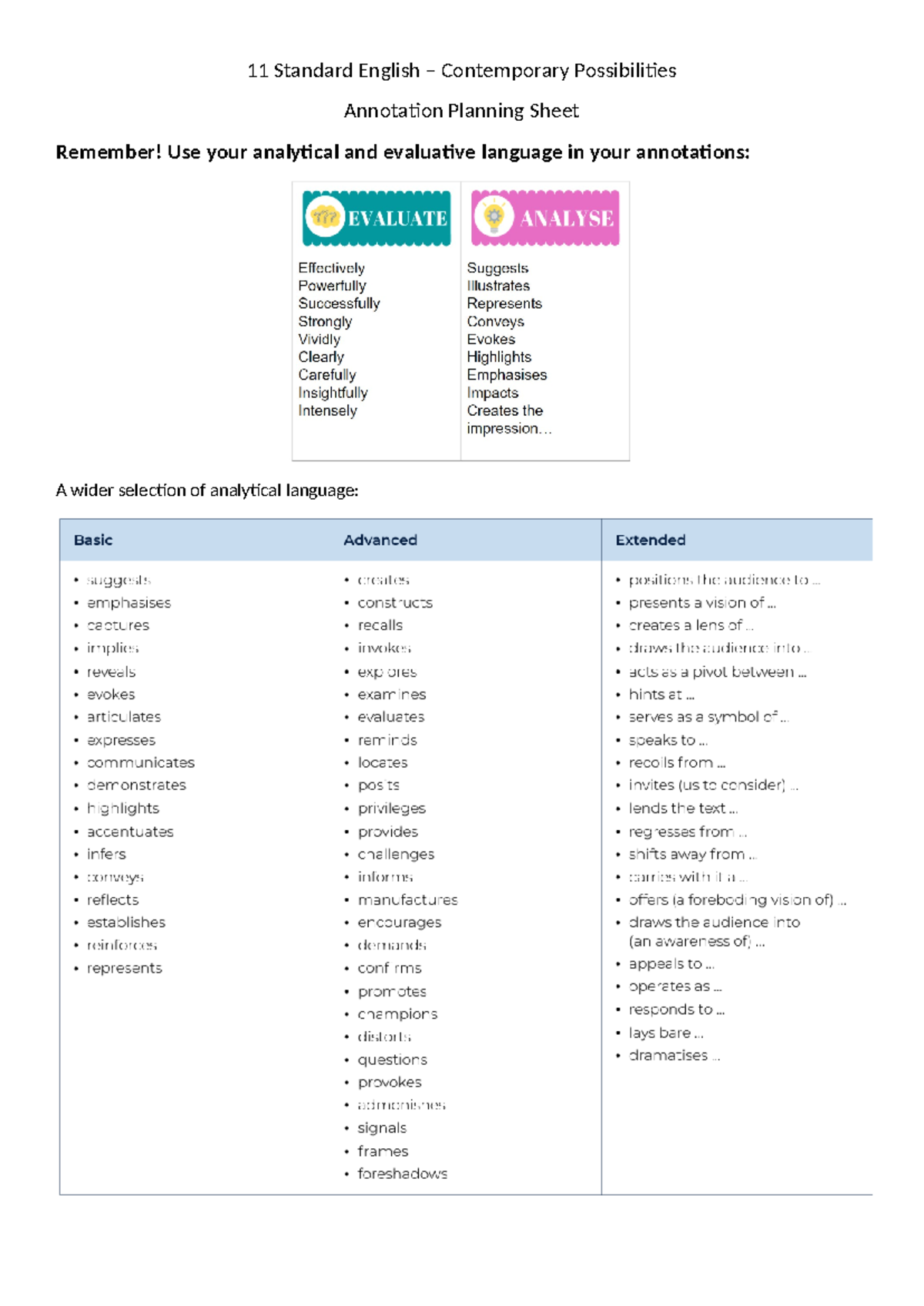 Annotation Planning For Contemporary Possibilities Assessment Task - 11 ...