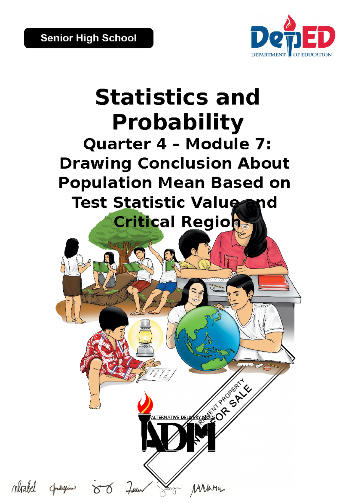 Statistics and Probability 11 Q4 Mod7 - Statistics and Probability ...