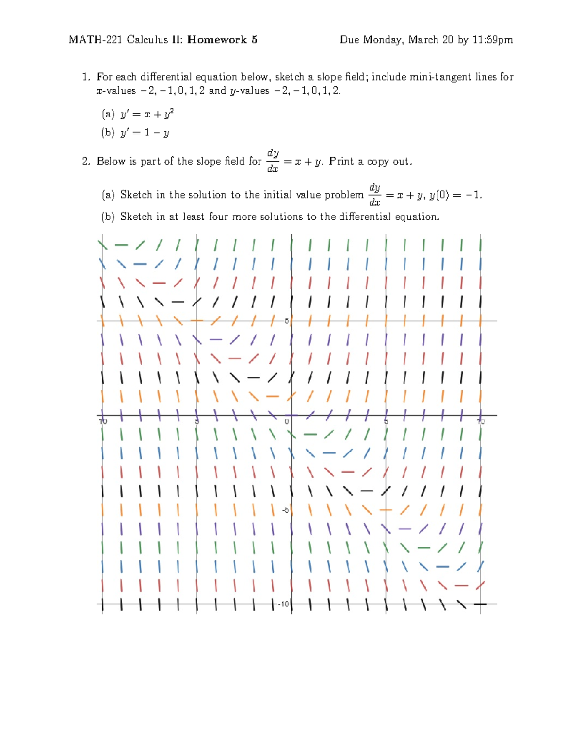 221 S23 HW5 - Practice worksheets - MATH-221 Calculus II: Homework 5 ...