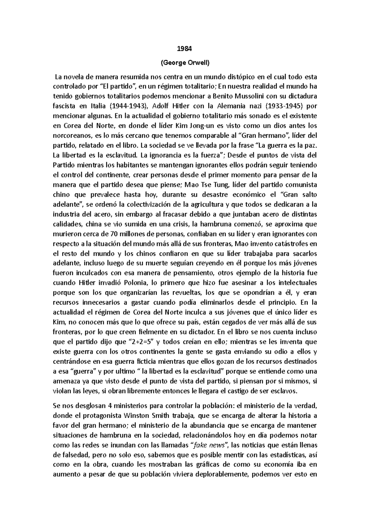 1984Libro 194 resumen - 1984 (George Orwell) La novela de manera ...