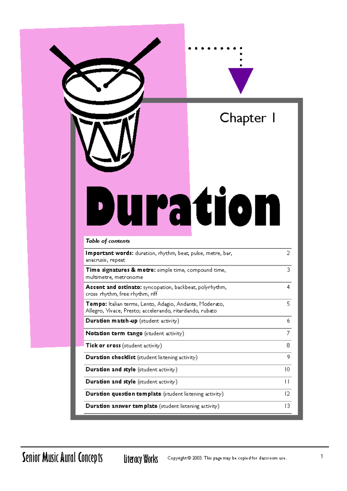 Chapter 1 Duration - shish dhosmd sfdfdfdfdf - Senior Music Aural ...