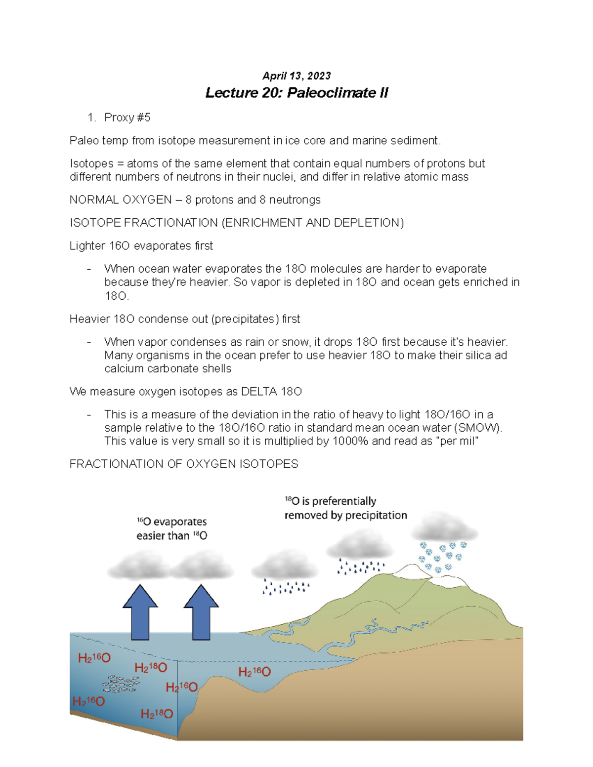 EE107 Spring'23 Lecture 20 - Paleoclimate - April 13, 2023 Lecture 20 ...