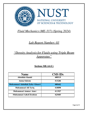 API-1041WB-The Mechanics of Fluids Unit-1 An Introduction to Fluids ...