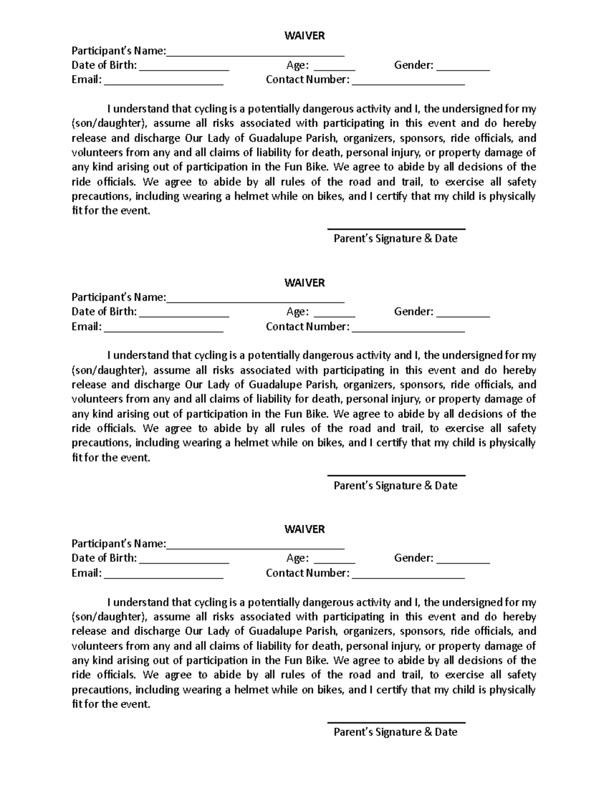 Waiver 1 - Is a bir form, you can use this to practice in filling up ...