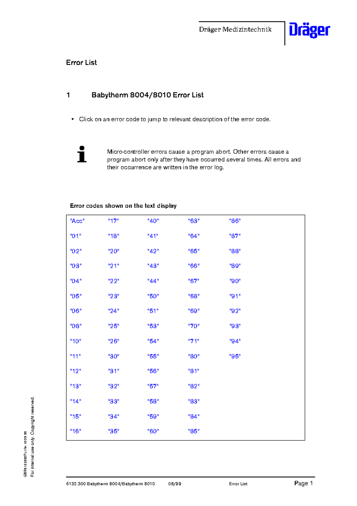 5866717 - GBR6132300FL1 10.09 For internal use only. Copyright reserved ...