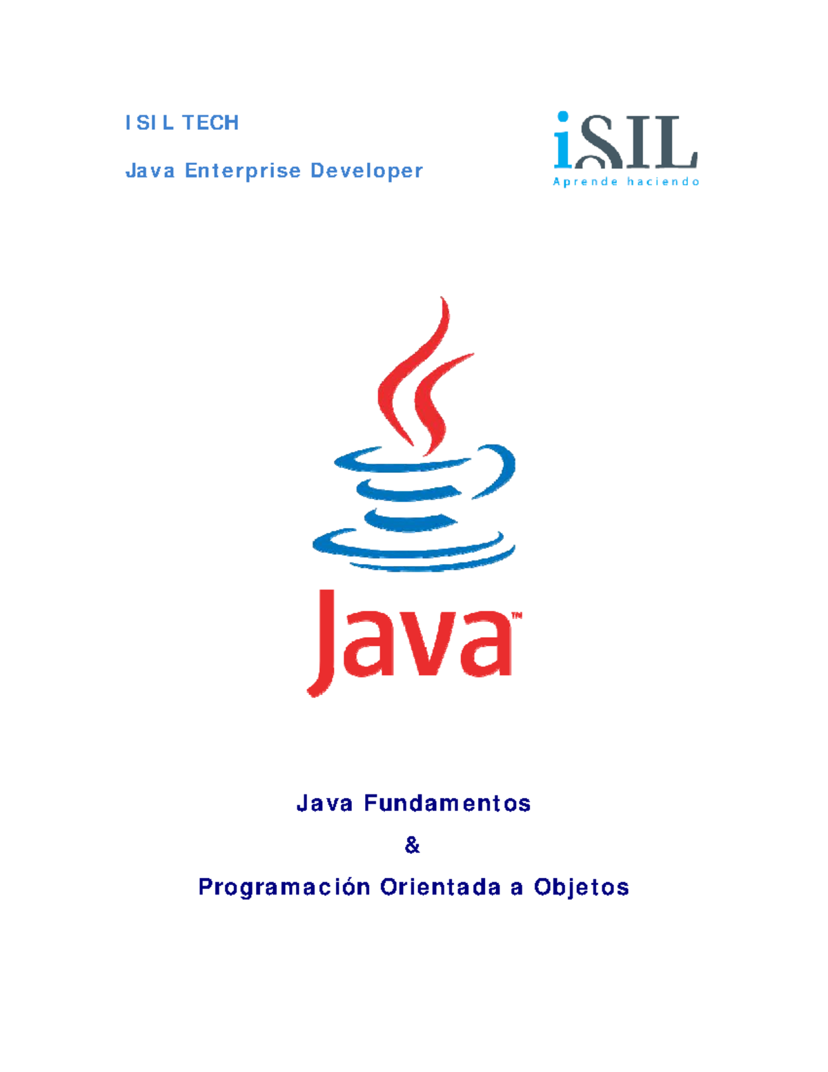 Java POO - Java - I SI L TECH Ja va En t e r pr ise D e ve lope r J a ...