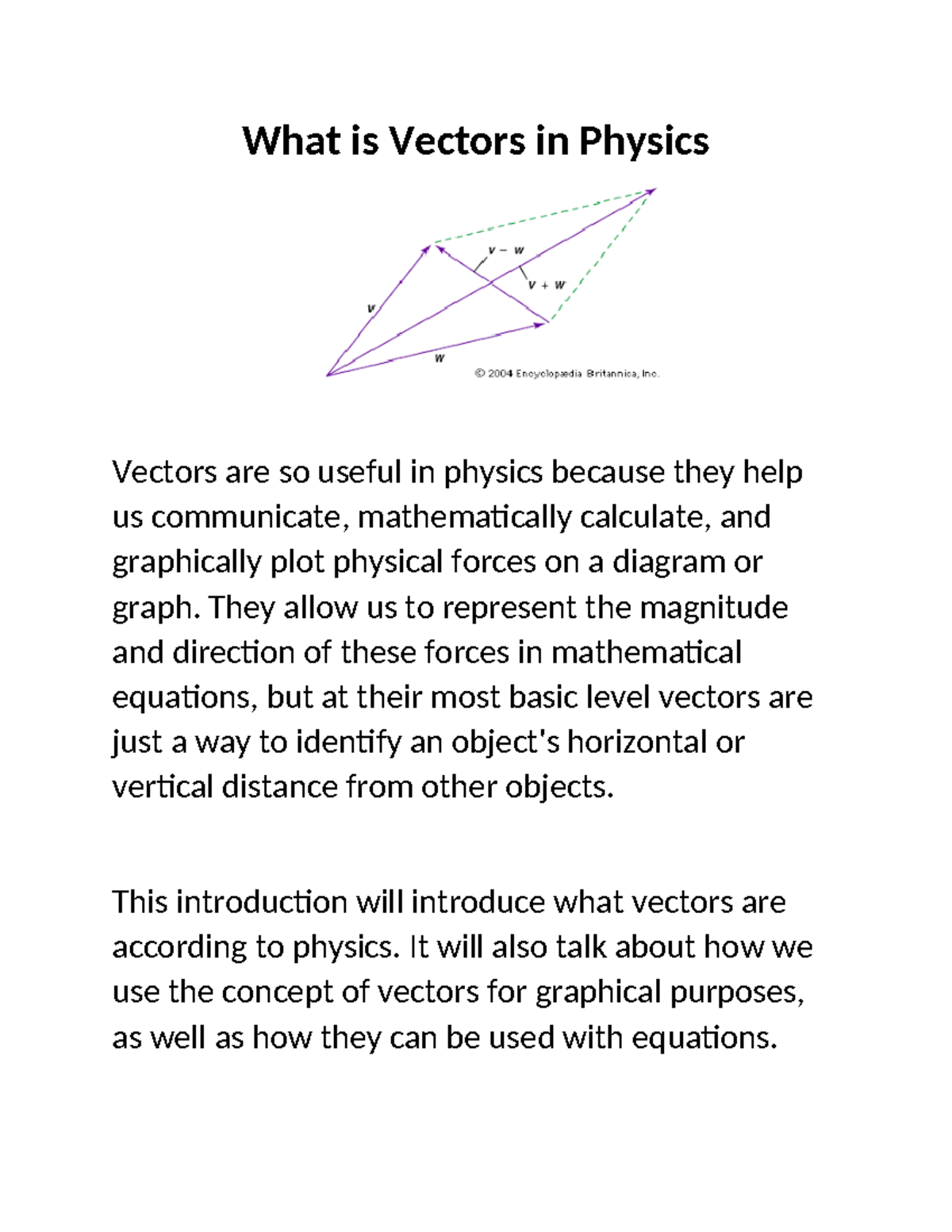What is Vectors in Physics - What is Vectors in Physics Vectors are so ...