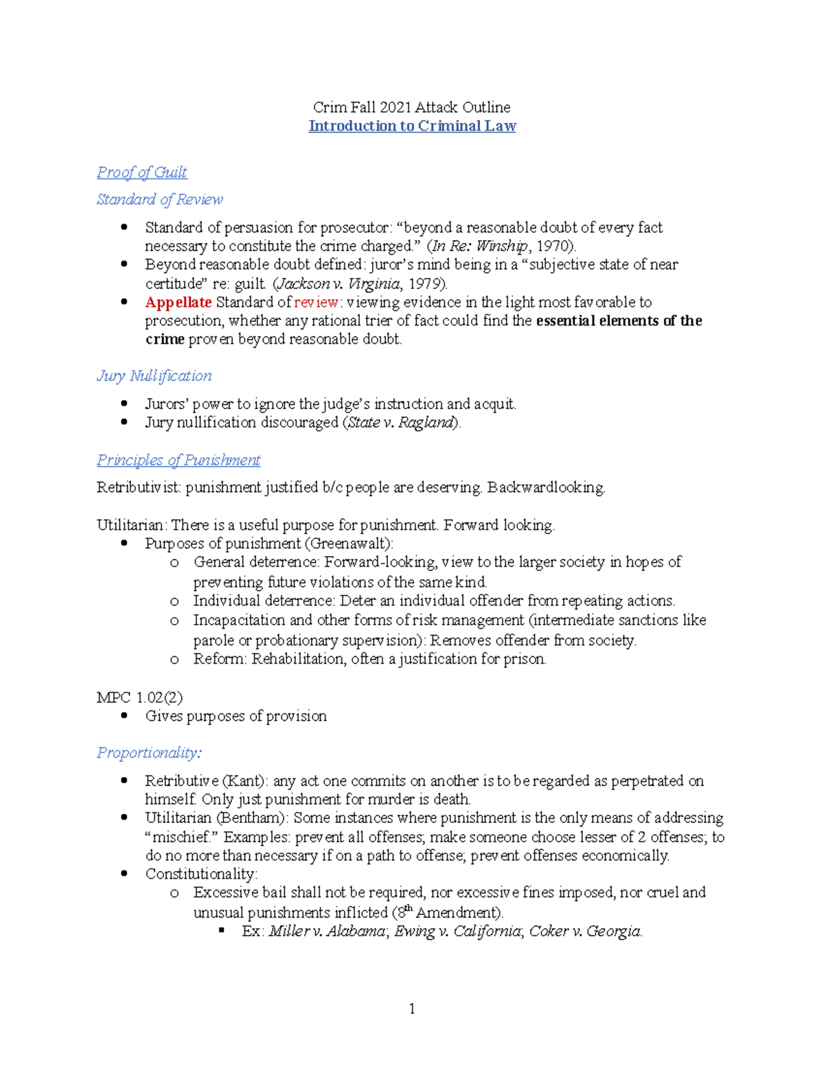 Crim Attack Outline - Crim Fall 2021 Attack Outline Introduction to ...