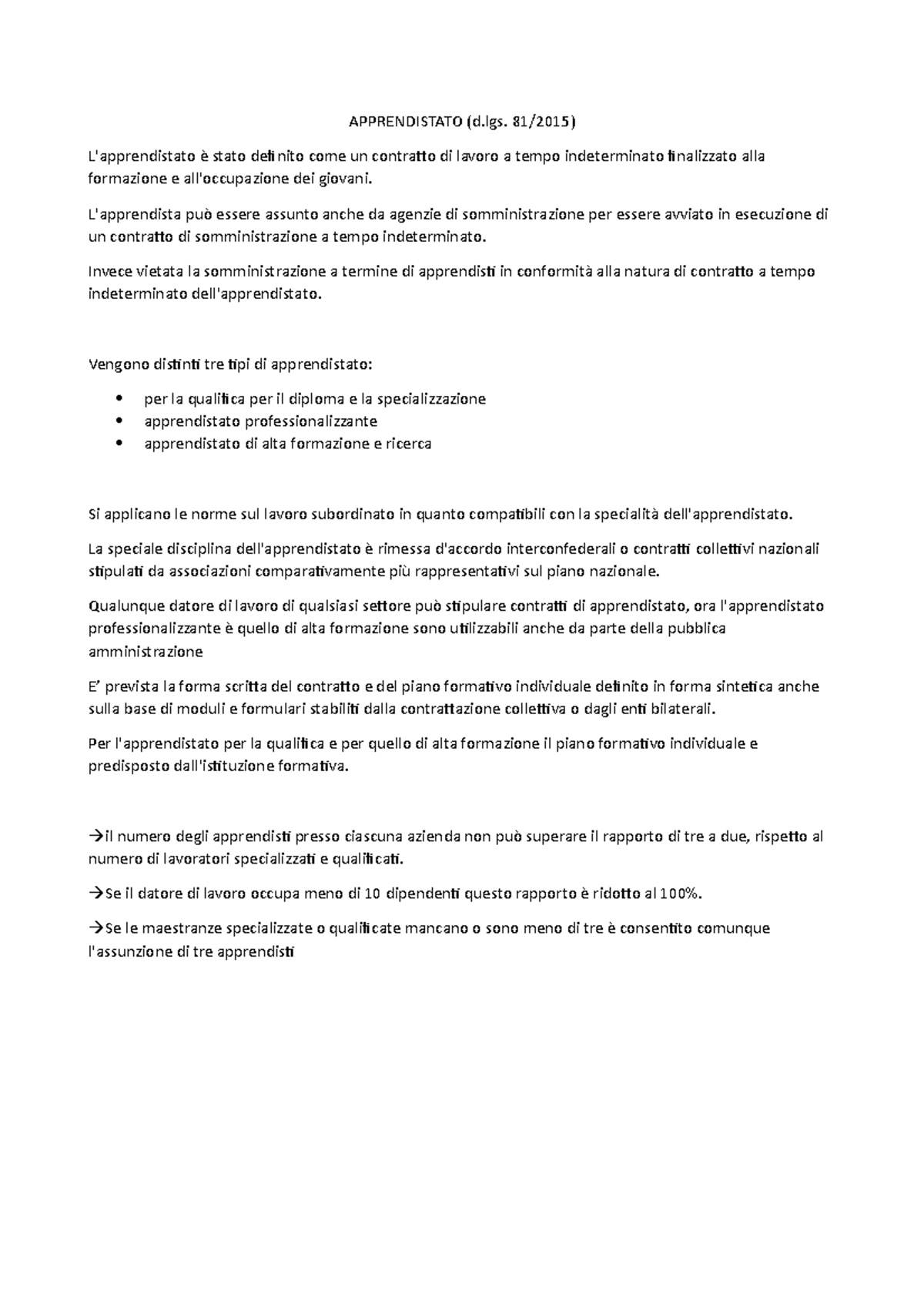 Contratto Di Apprendistato Contratto Di Apprendistato