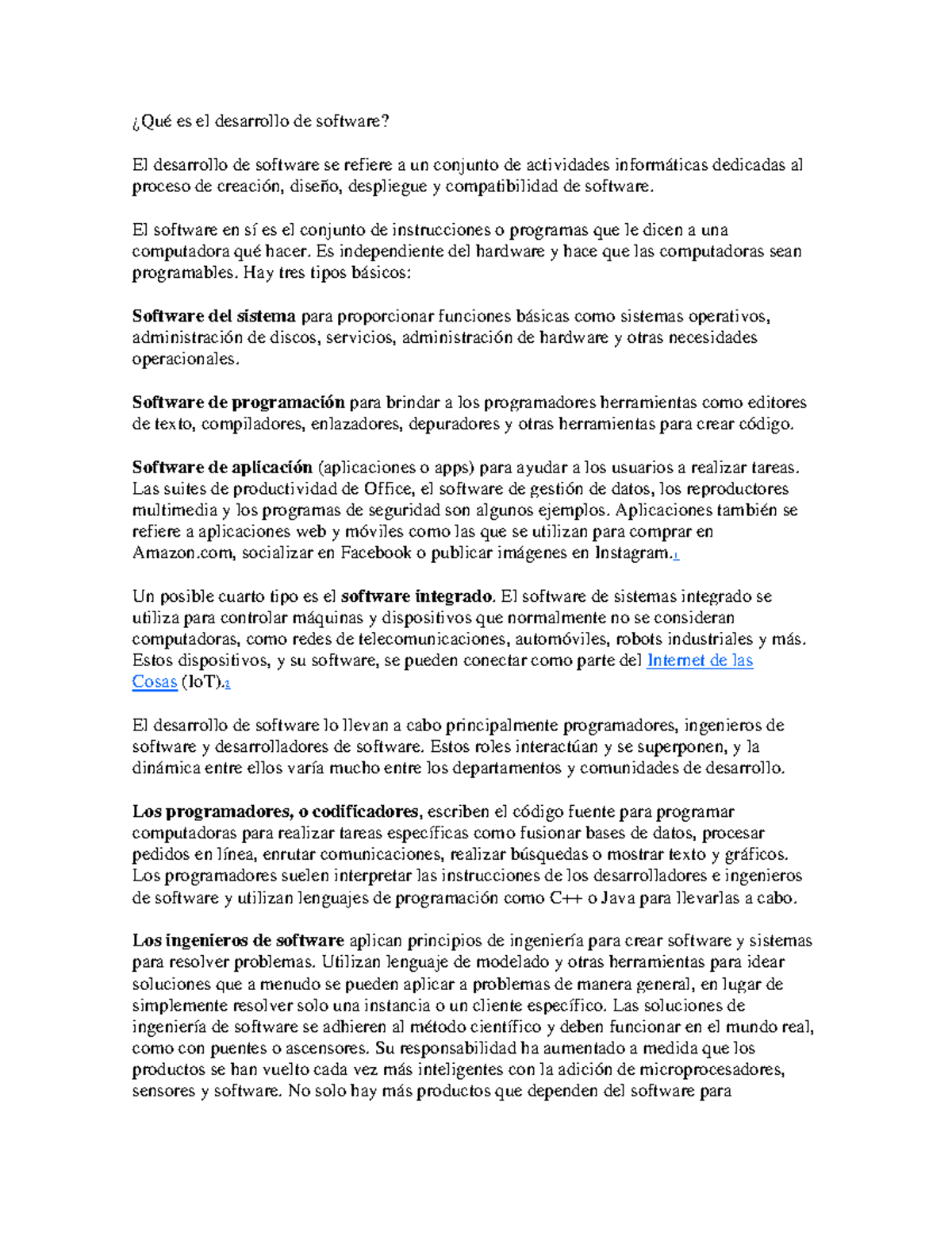 Qué Es El Desarrollo De Software Pdf ¿qué Es El Desarrollo De Software El Desarrollo De 