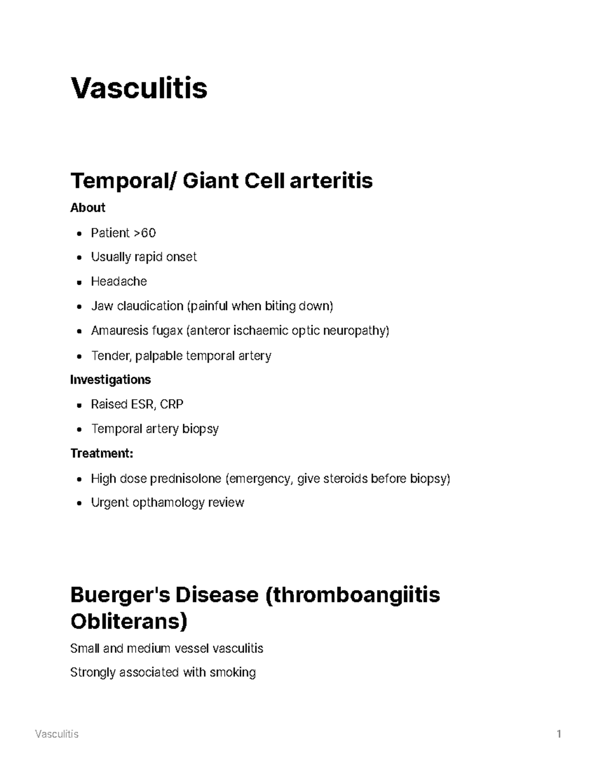 Vasculitis - disease caused by inflammation of blood vessels ...