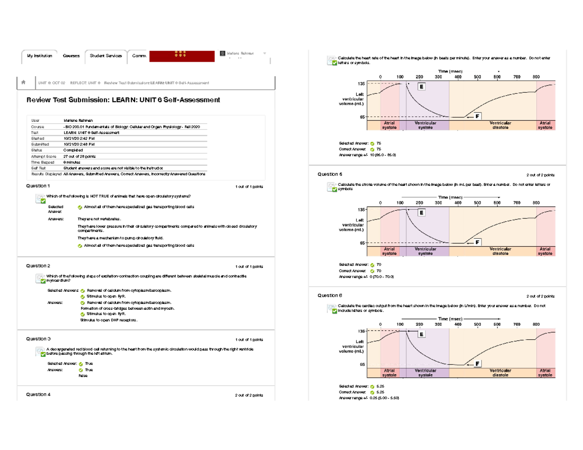 BIO203 Learn 6 - BIO 203 WATSON - H UNIT 6: OCT 02 REFLECT: UNIT 6 ...
