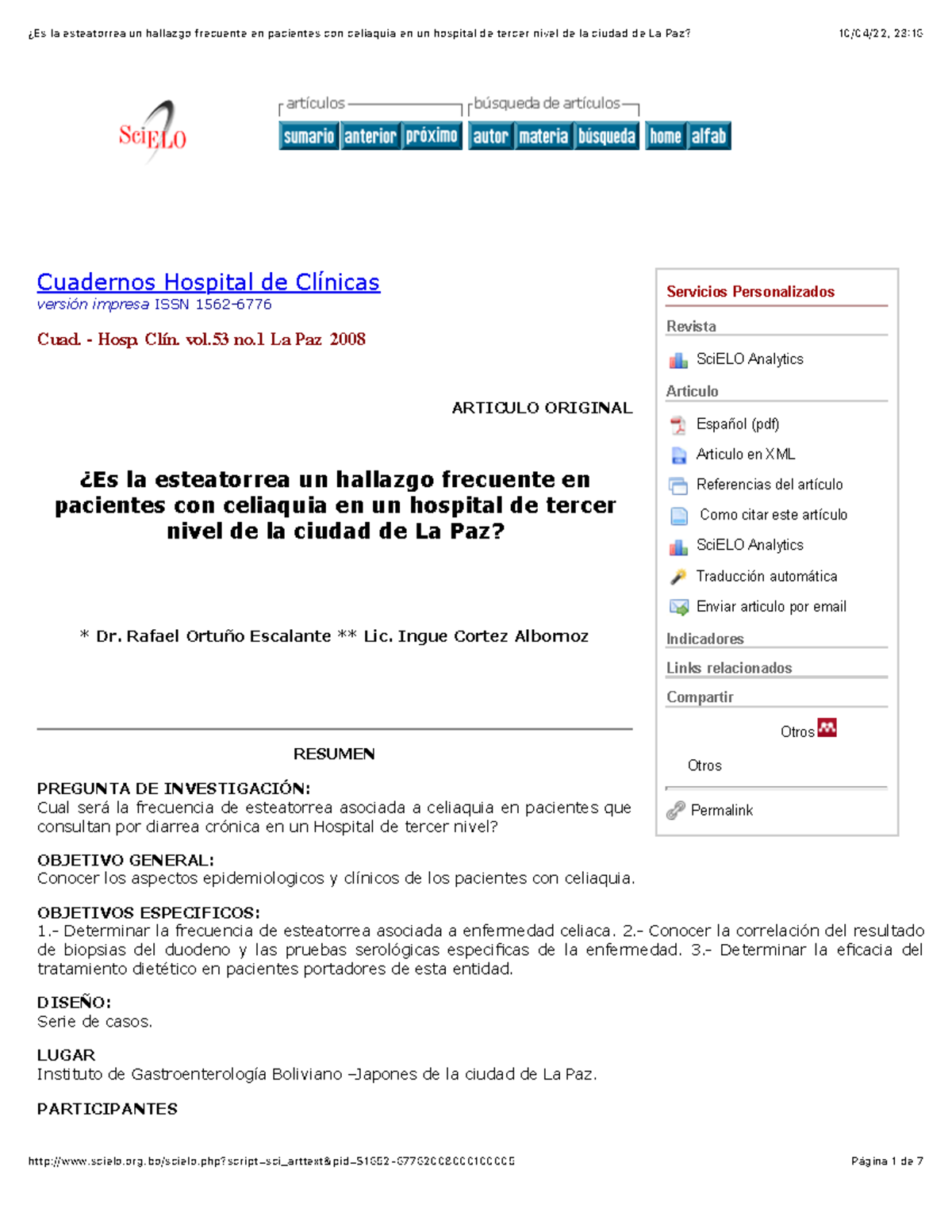 ¿Es la esteatorrea un hallazgo frecuente en pacientes con celiaquia en ...