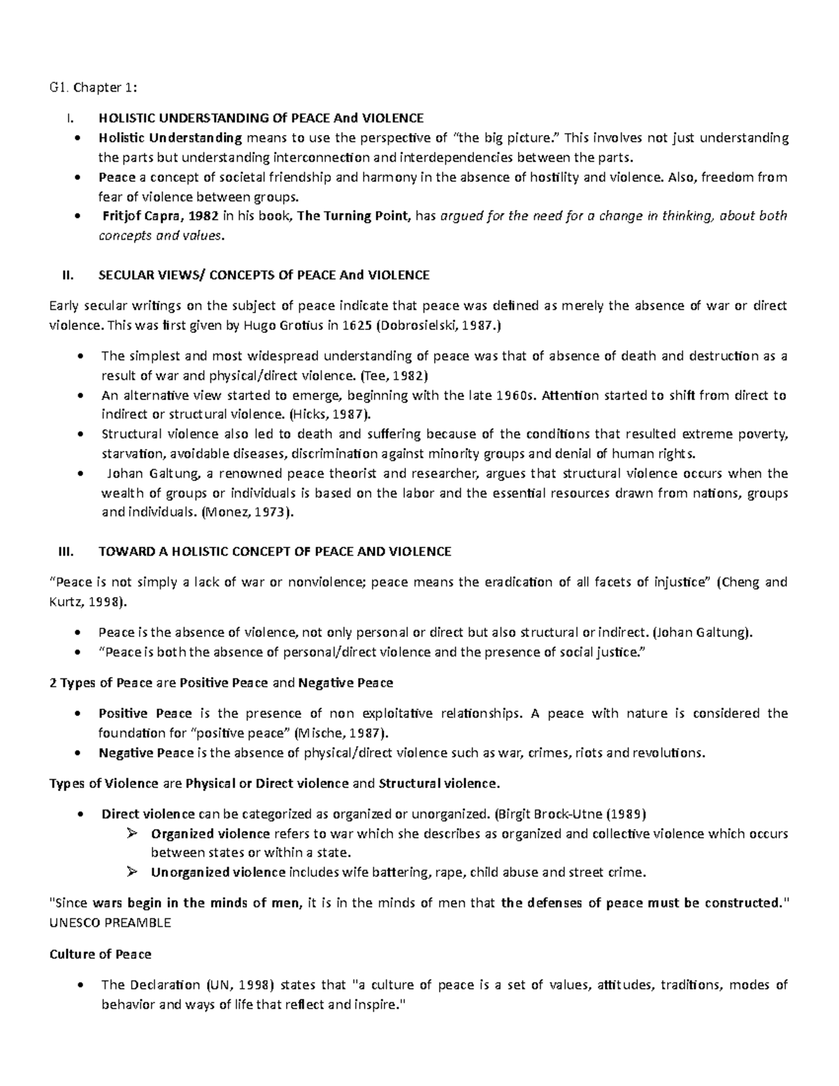 PGED- Notes-EXAM - exam - G1. Chapter 1: I. HOLISTIC UNDERSTANDING Of ...
