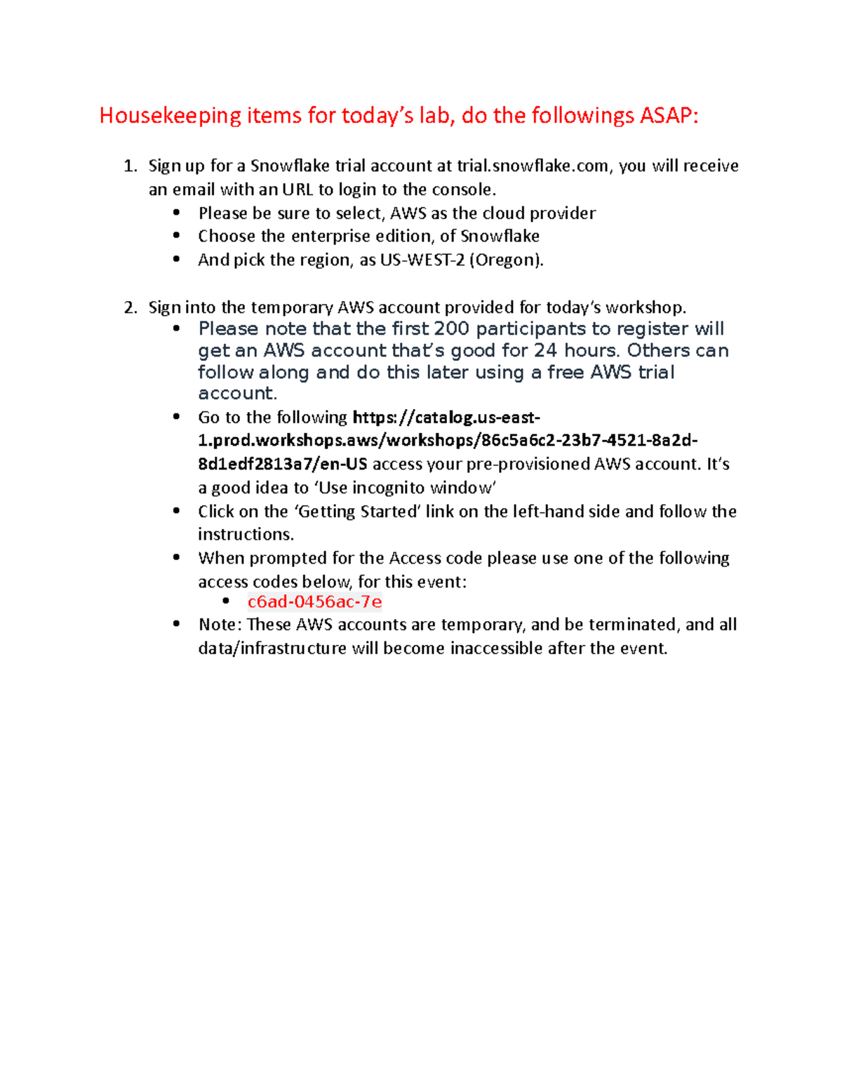 Workshop+studio+Green+Lab+Housekeeping - Housekeeping items for today’s ...