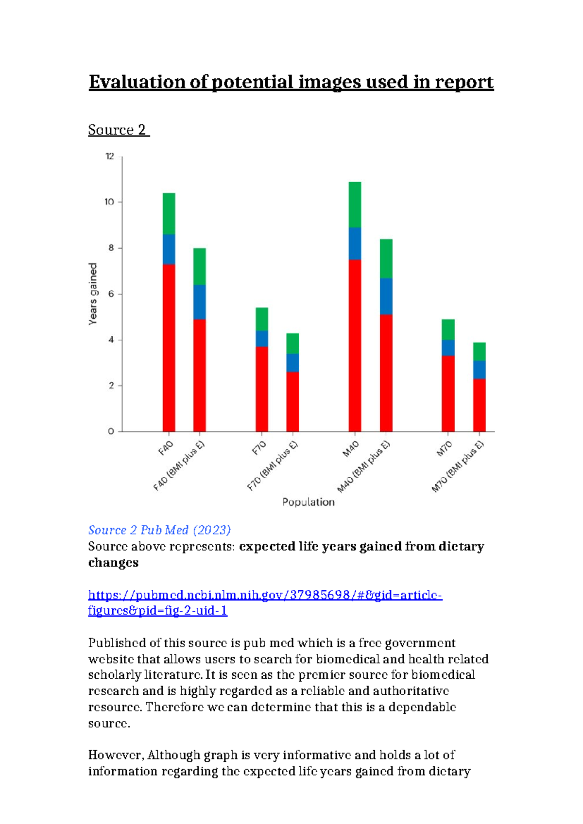 Evaluation of potential images used in EPQ report - Evaluation of ...