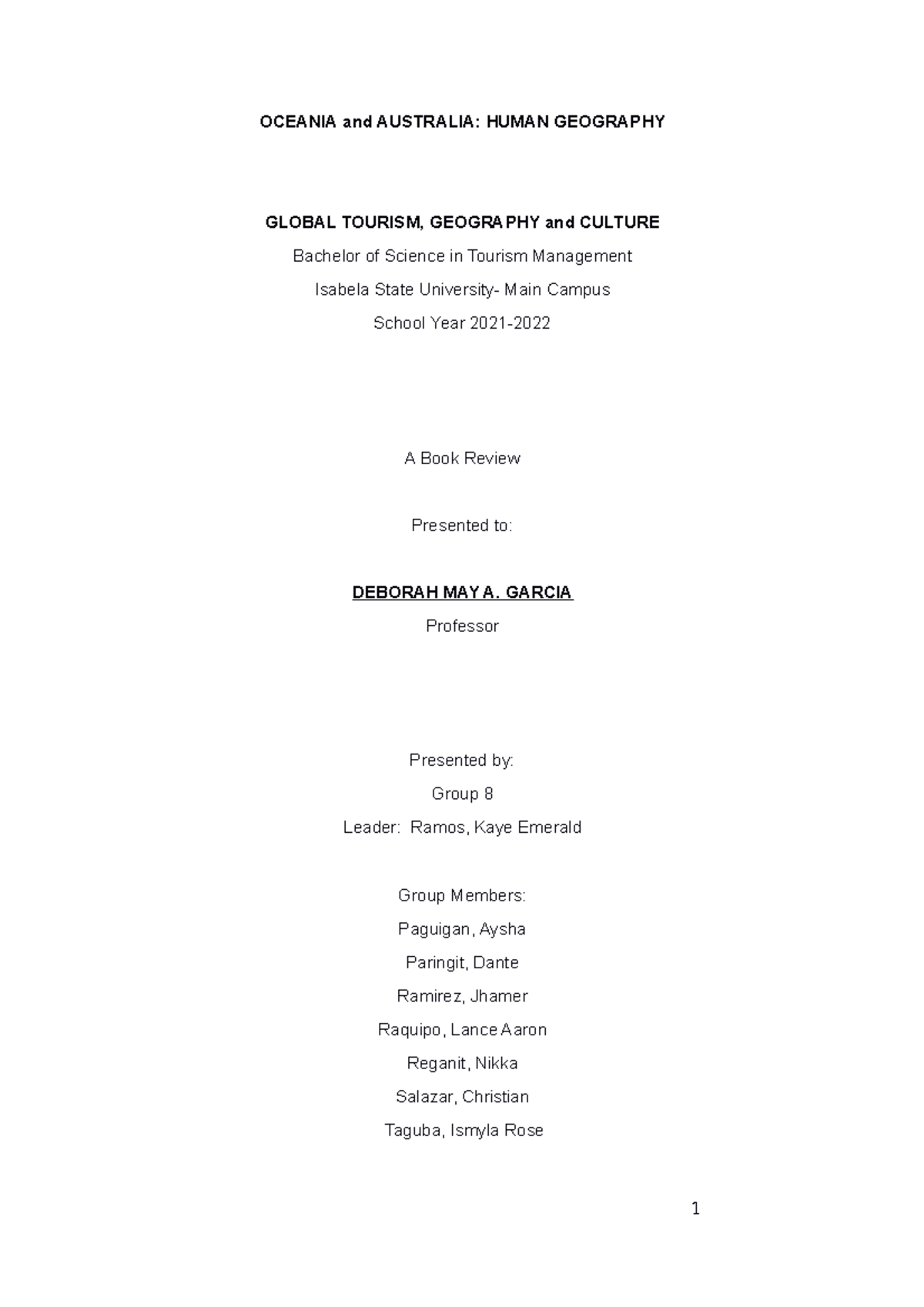 Inbound 5968646359293088514 - OCEANIA and AUSTRALIA: HUMAN GEOGRAPHY ...