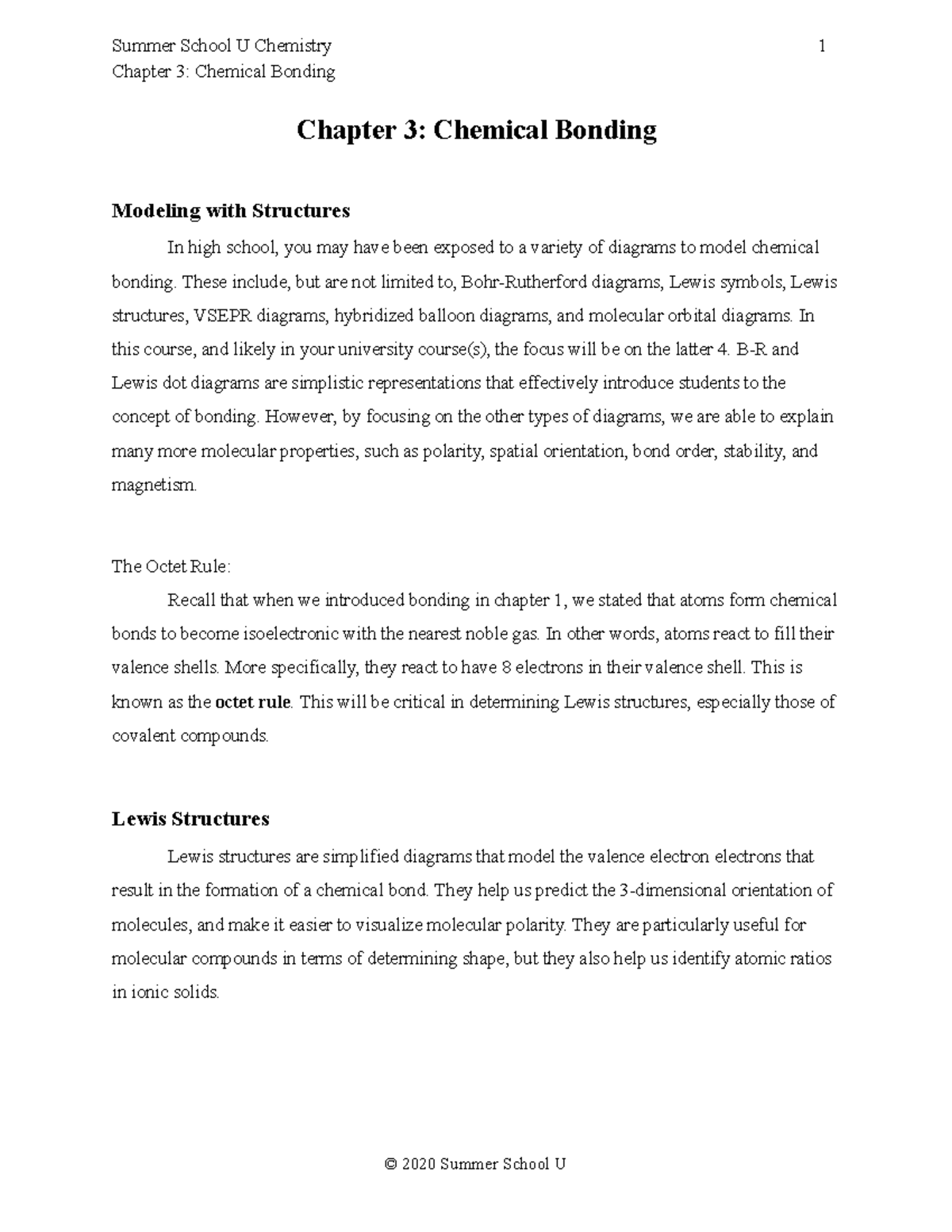 Unit 3 - Chemical Bonding - Chapter 3: Chemical Bonding Chapter 3 ...