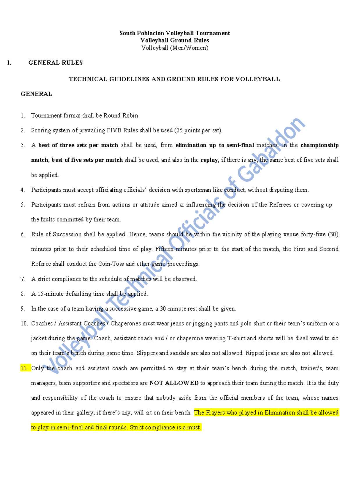 Volleyball ground rules for intramurals 2021 and civil service sports ...