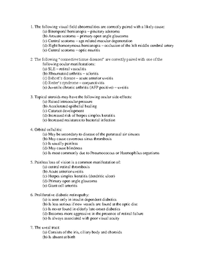 Eye MCQs - Practice MCQs of Ophthalmology - zyxwvuts MULTIPLE CHOICE ...