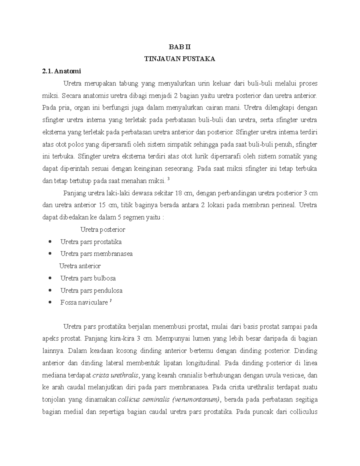 Refrat Straddle Injury BAB II - BAB II TINJAUAN PUSTAKA Anatomi Uretra ...