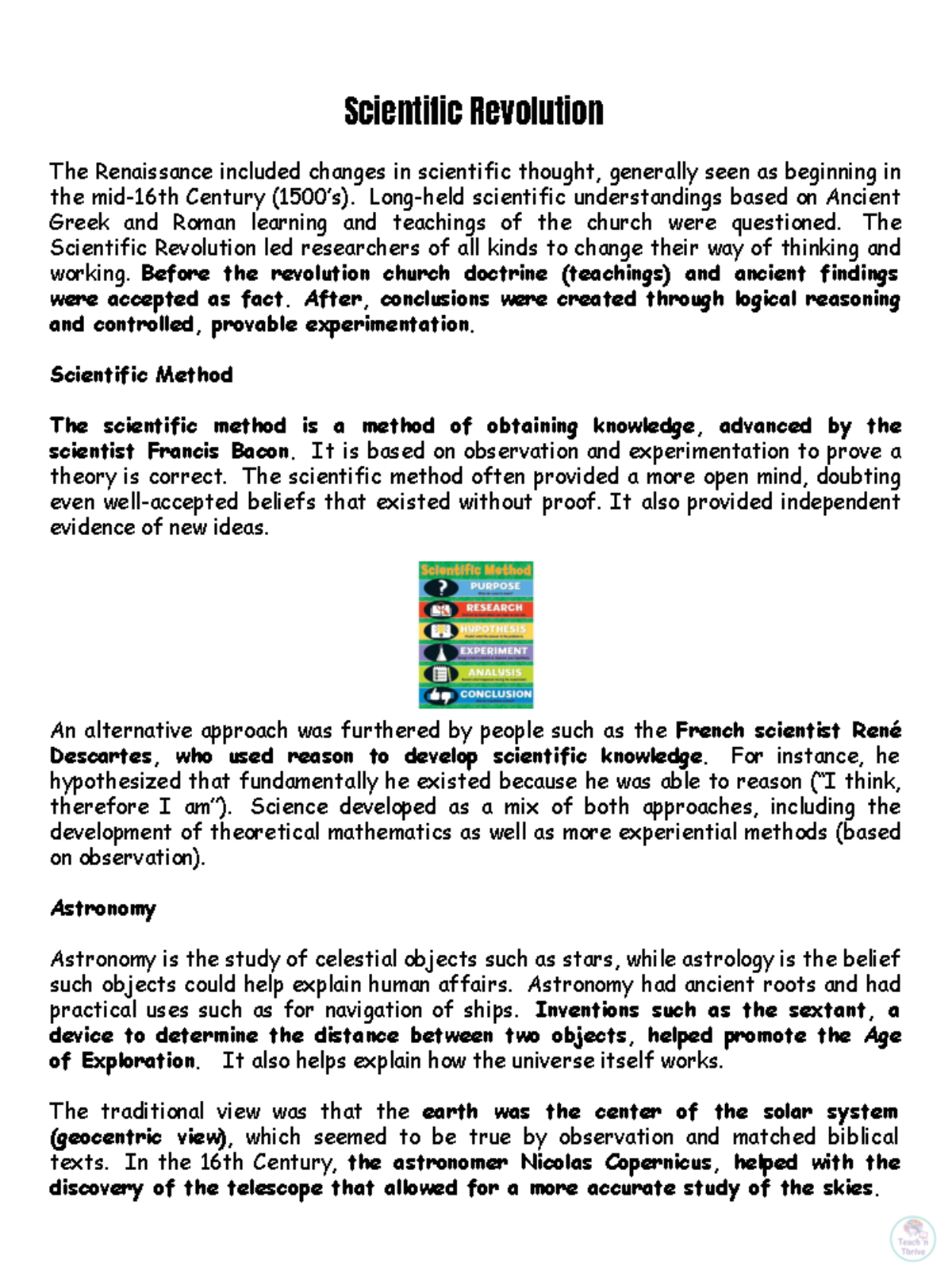 Scientific Revolution Overview Lesson - The Renaissance included ...
