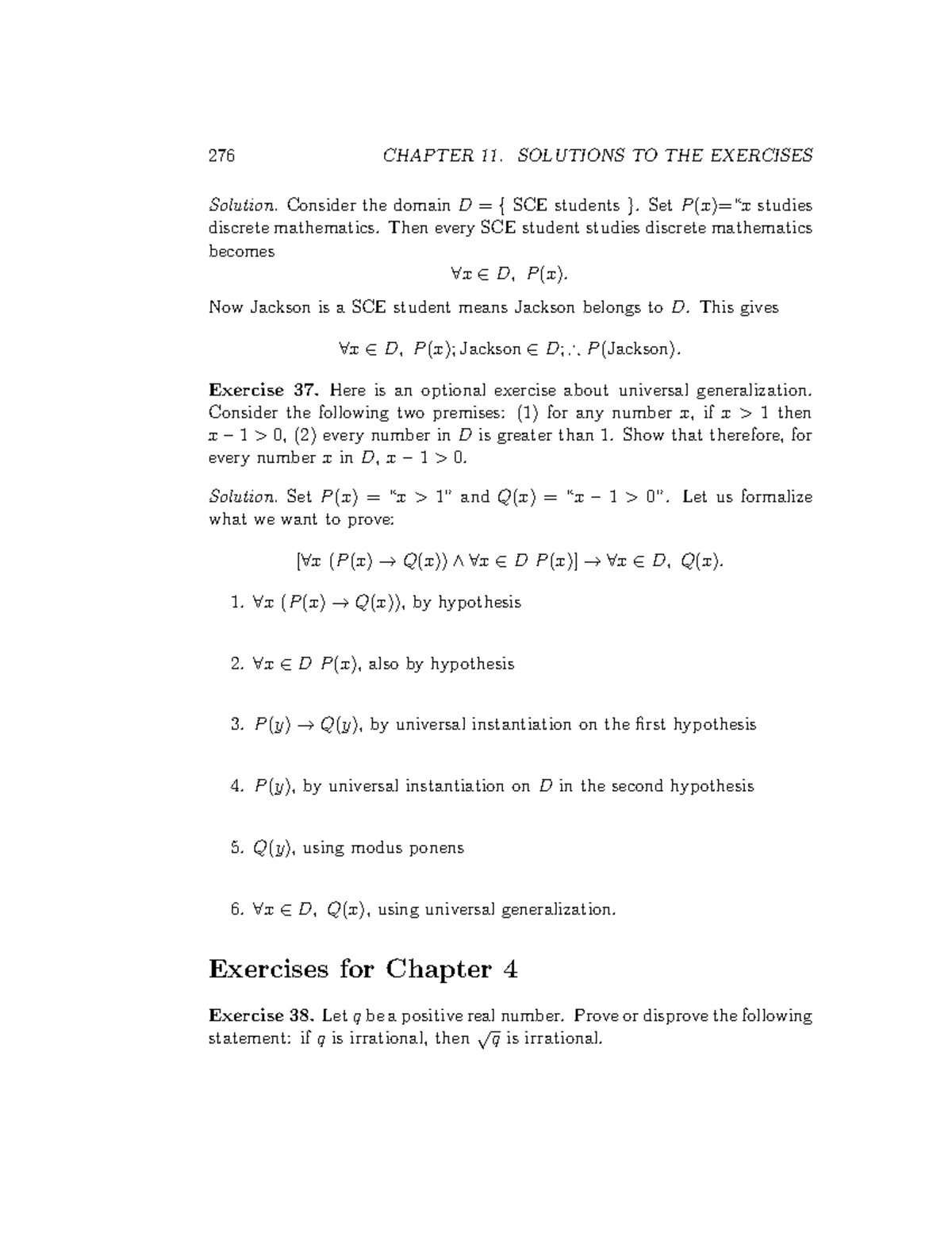 Sol HW 5 - Tutorial - 276 CHAPTER 11. SOLUTIONS TO THE EXERCISES ...