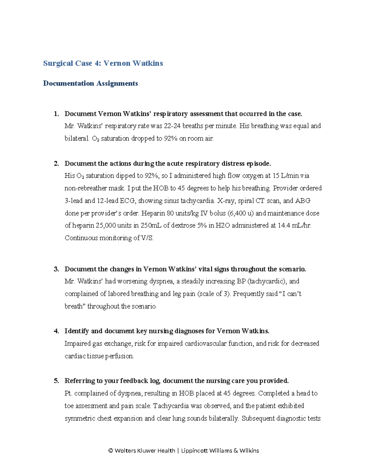 VSim Vernon Watkins - Surgical Case 4: Vernon Watkins Documentation ...