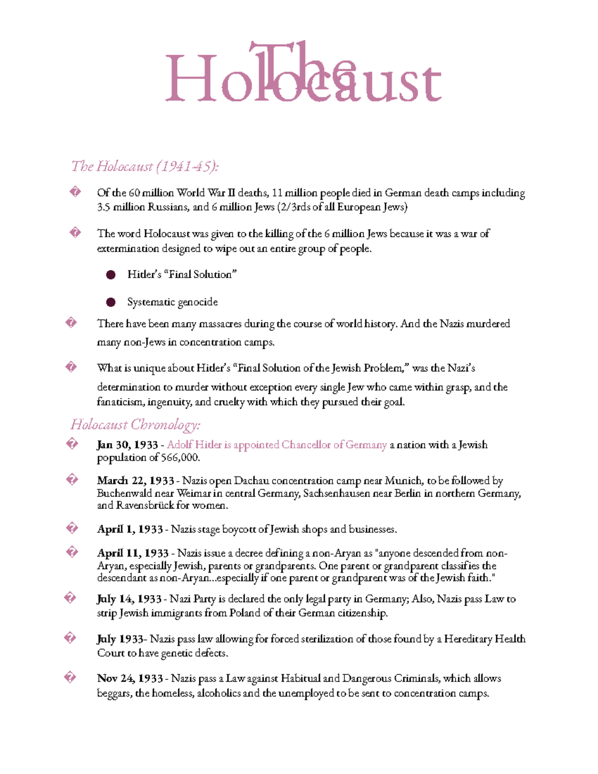 The Holocaust - This giea more into detail about this specific time and ...