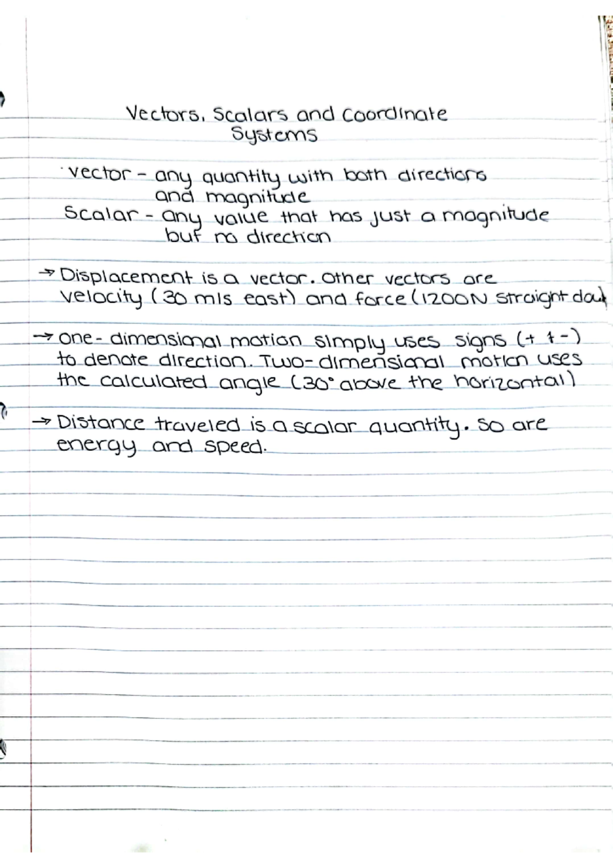 Vectors and scalars and acceleration- ap physics - PHYS 121 - Studocu